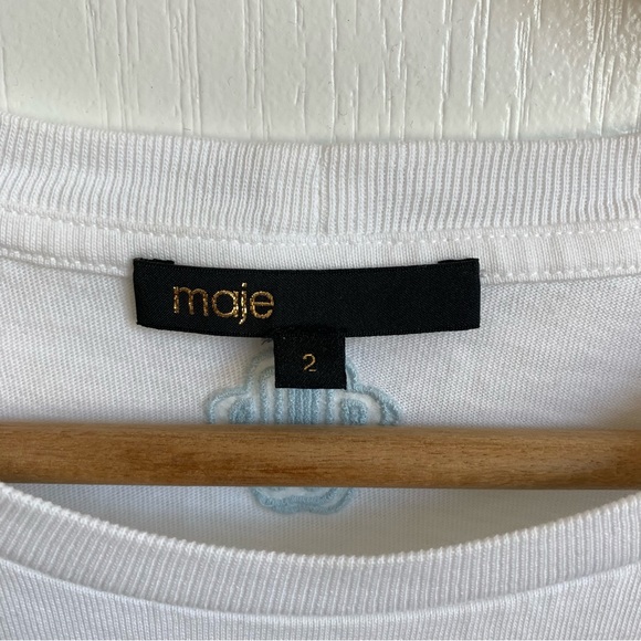 Maje | Tops | Maje White Paris Top | Poshmark